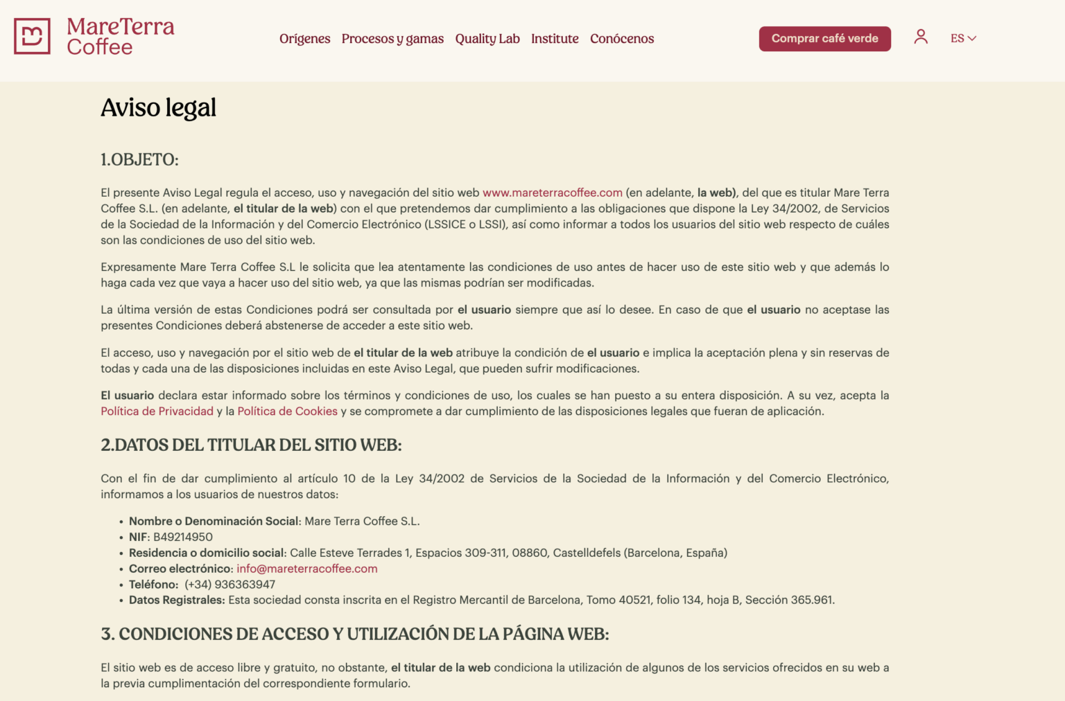 Aviso Legal