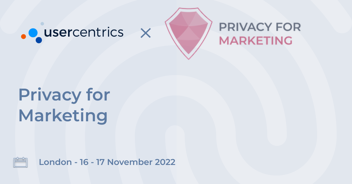 Privacy for Marketing | Usercentrics Events