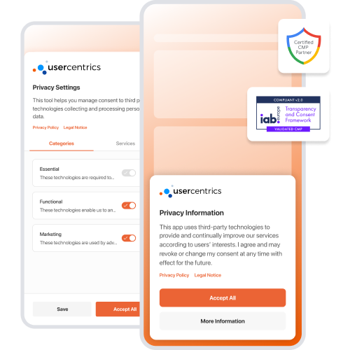 Mobile App Consent Management - Usercentrics