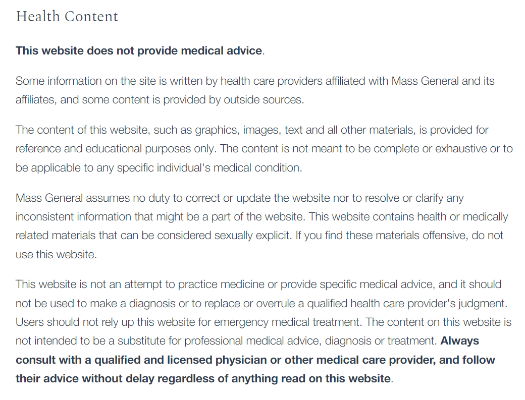 Everything You Need To Know About Medical Disclaimers