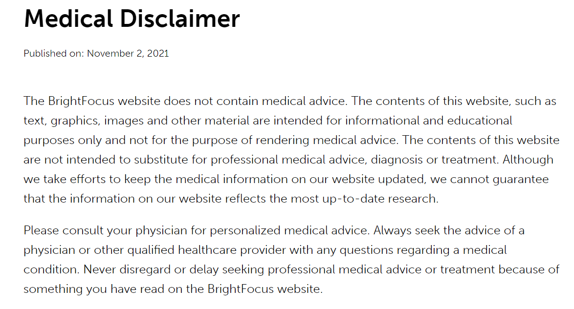 Everything You Need To Know About Medical Disclaimers