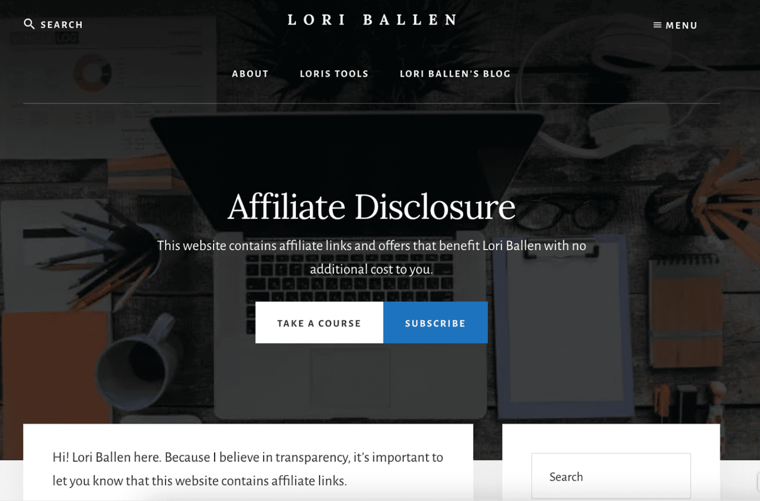 A Guide to Affiliate Link Disclaimers with Examples