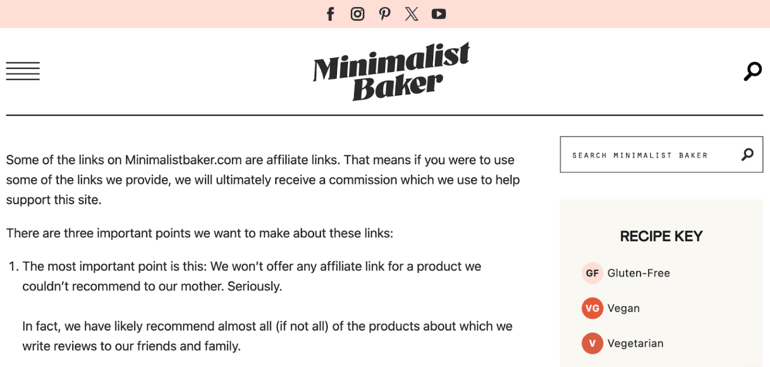 A Guide to Affiliate Link Disclaimers with Examples