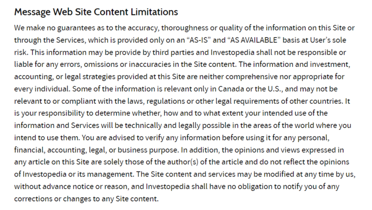 No Responsibility Disclaimer Examples and A Template - Usercentrics