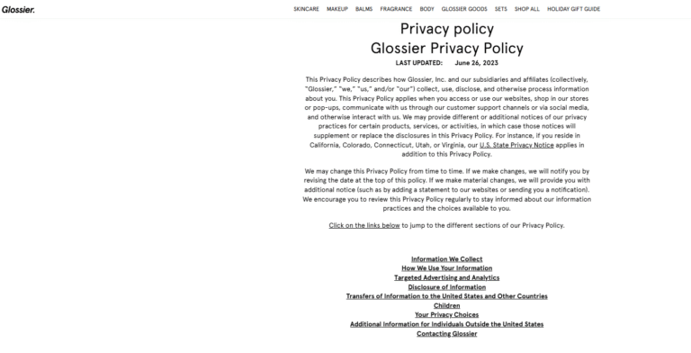 33 of the Best Privacy Policy Examples — Usercentrics