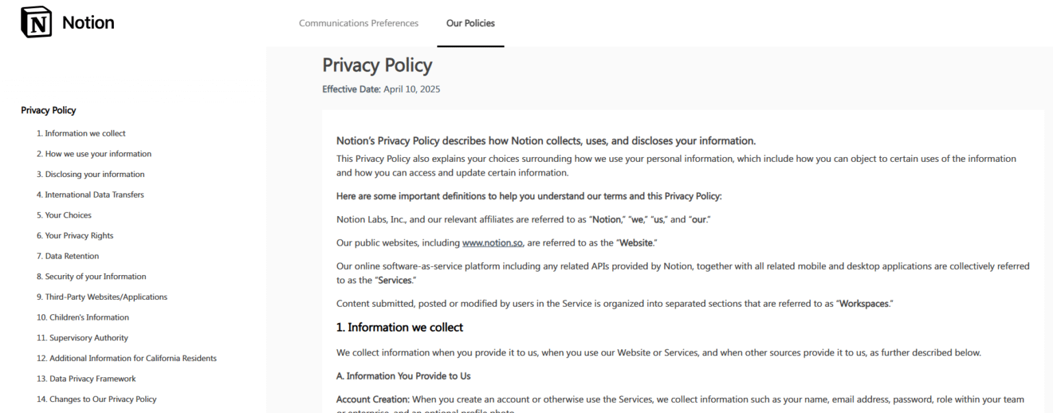 33 of the Best Privacy Policy Examples — Usercentrics